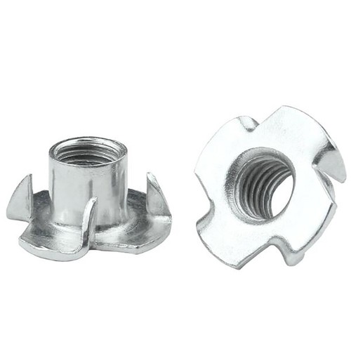 Four Pronged T Nuts Captive Threaded Insert for Wood Furniture M3 M4 M5 ...