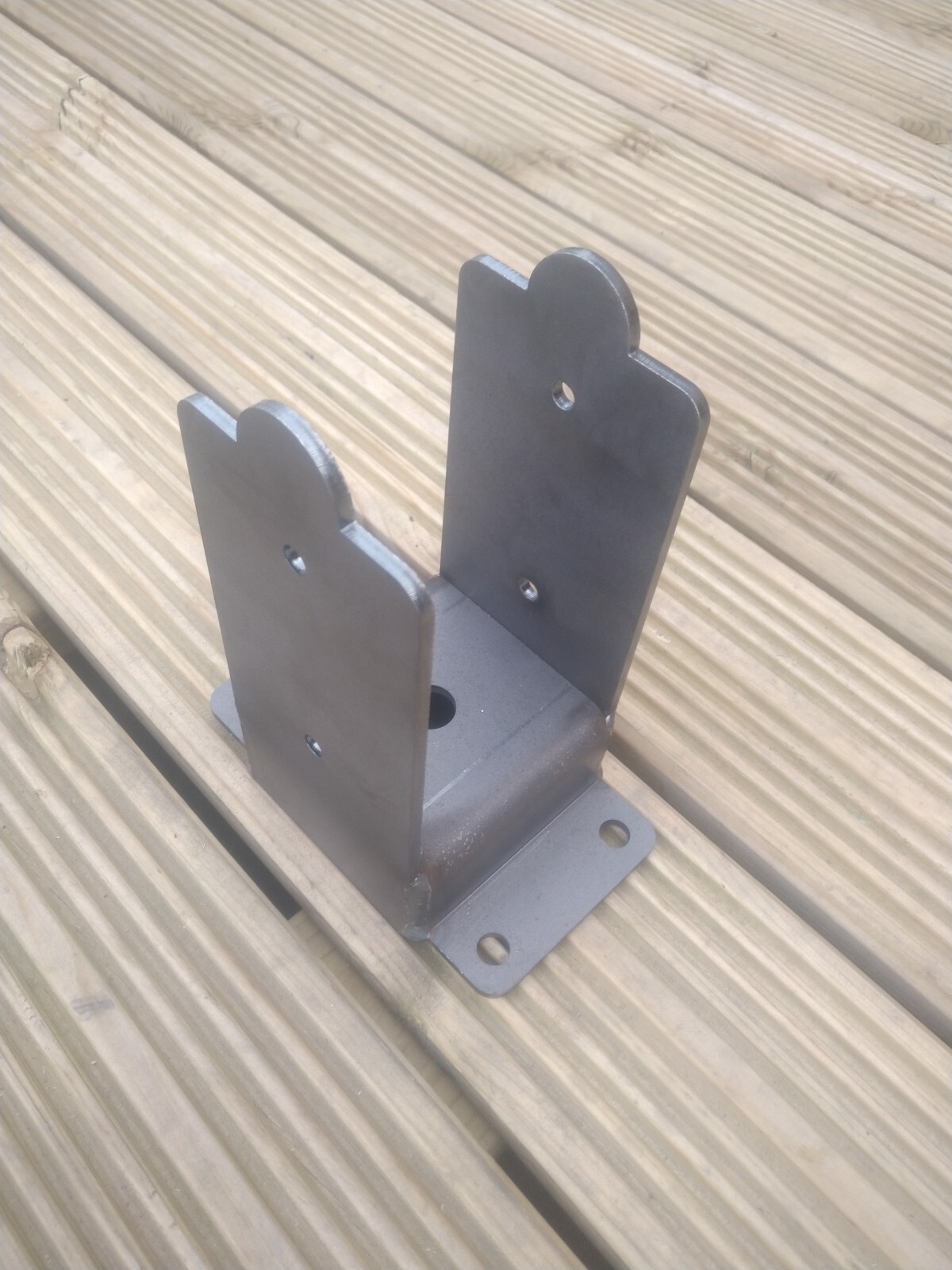 Post Socket Bracket Piller Base Support Galvanized Pergola 100mm 4 ...