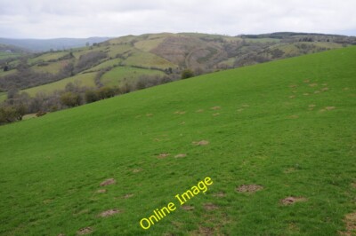 Photo 6x4 Farmland above Afon Marlais Cwmdwr View across farmland a ...