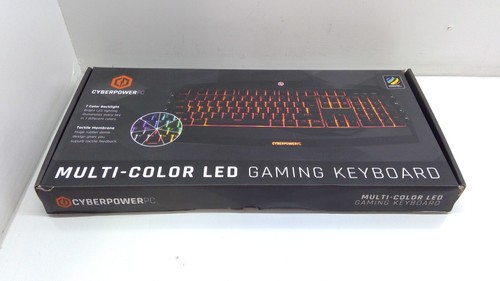 NEW CyberPowerPC multi-color led gaming keyboard wired USB | eBay