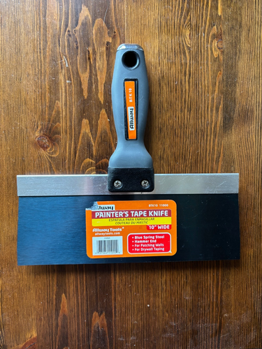 ALLWAY TOOLS BTK10 10″ Wide Soft Grip Blue Spring Steel Drywall Tape ...