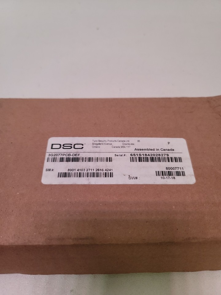 DSC 3G2077 Cellular Radio- Tyco Security Products for ADT Systems ...