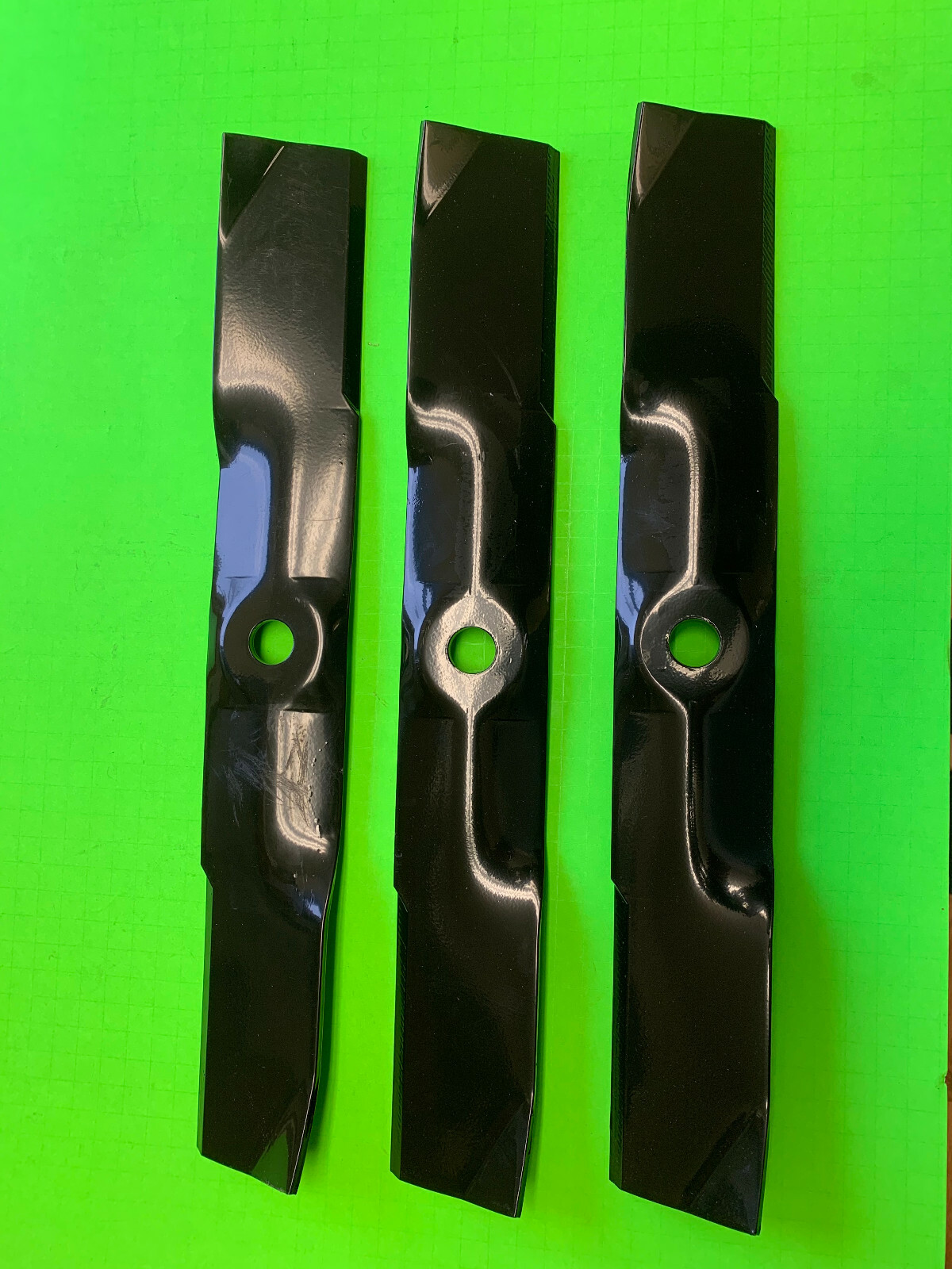 Set/3 54" HiLift mower blades for John Deere 2210,2305,GX345,GT245 ...