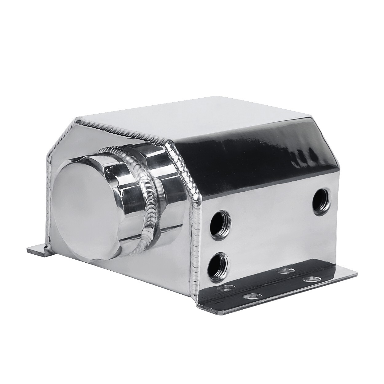 0.26 Gallon 1L Fuel Tank With Cap And Level Sender Polished Aluminum ...