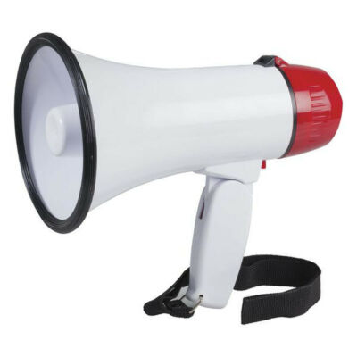 Powerful 10 Watt Megaphone with Siren AND Folding Handle | eBay Australia