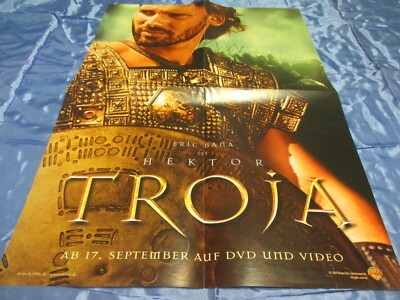 Film Poster , TROJA , DVD / Video Spielfilm Werbung ,# 162 Kult ...