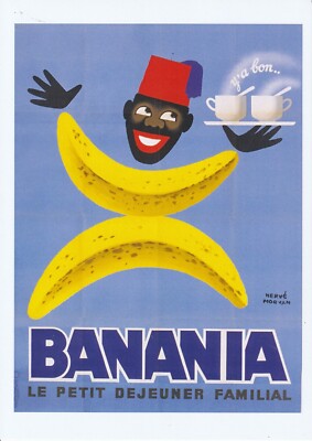 Reproduction affiche publicitaire. Banania. Format A4 | eBay