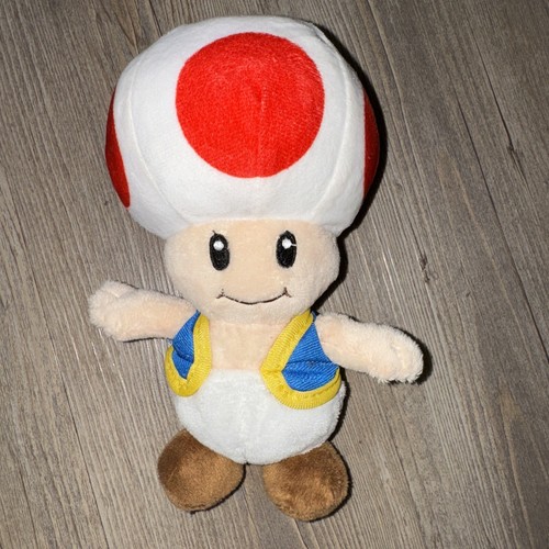 Toad Plush Super Mario Bros Nintendo 8”Plush Stuffed Toy Doll With Hang ...