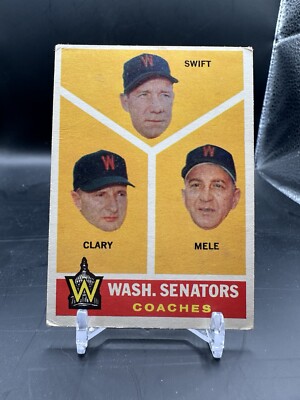 1960 Topps Senators Coaches #470 Washington Senators(CBAJ) | eBay
