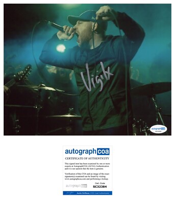 Jonathan Vigil ‘The Ghost Inside’ Lead Singer Signed Autograph 8x10 ...
