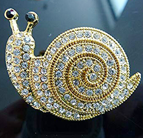 3.11ct Natural Round Diamond 14k Solid Yellow Gold Onyx Gemstone Snails ...