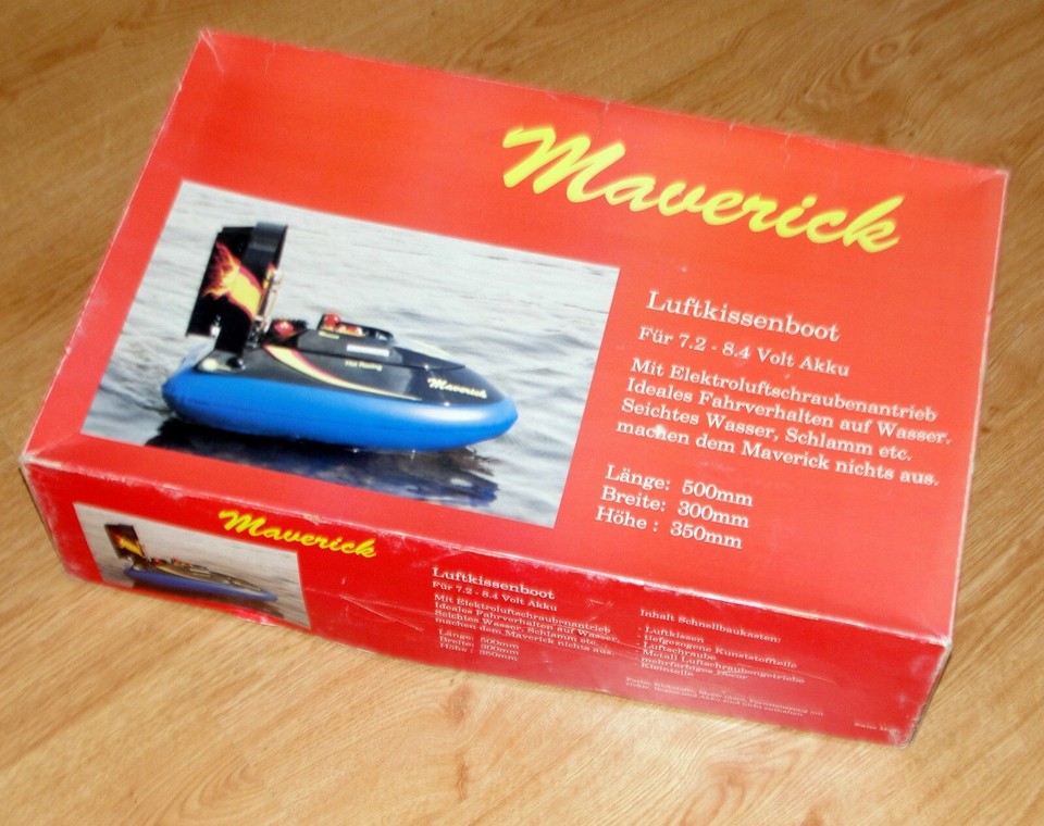 Vintage RARE RC HOVERCRAFT KIT - MAVERICK electric - Swiss ...