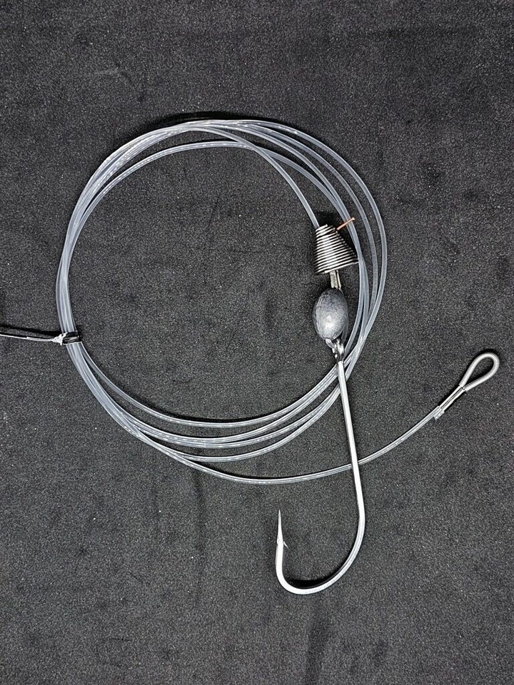 Ballyhoo Pin Rig 1/2 oz Sinker With Leader Marlin Wahoo Dorado Dolphin ...