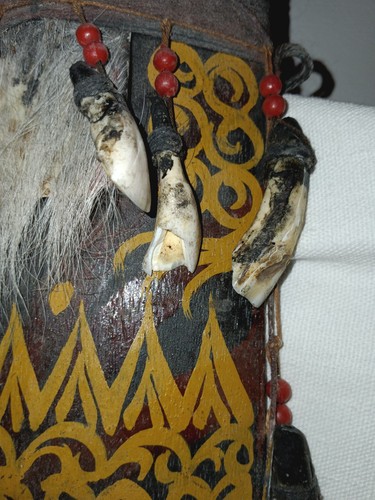 Antique Painted Dayak Shield Kliau Bornea Headhunter Oceanic Art 33” | eBay