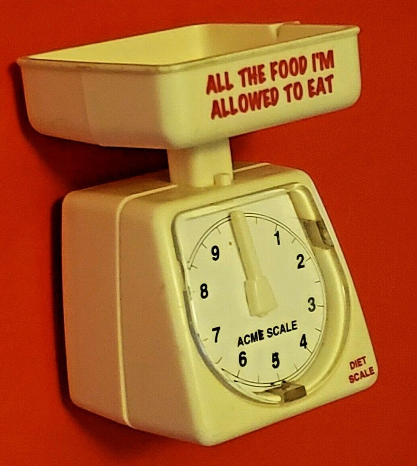 1998 ACME Kitchen Scale "All The Food I Am Allowed to Eat" Fridge ...