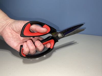 MAN SCISSORS BIG FINGERS HANDS COMFORT 10-Inch Professional Shears ...