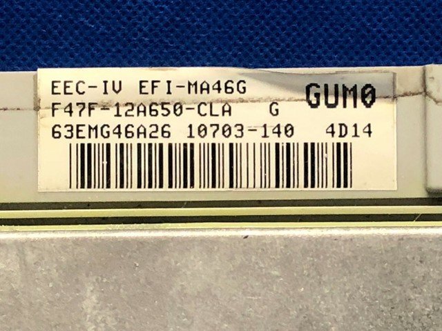 1994 Ford Ranger 4.0l ECU ECM PCM Engine Control Module F47f-12a650-cla ...