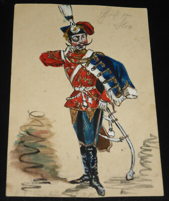 Leib-Garde-Husaren-Regiment Potsdam Gemälde Husar mit Monokel Hamburg ...