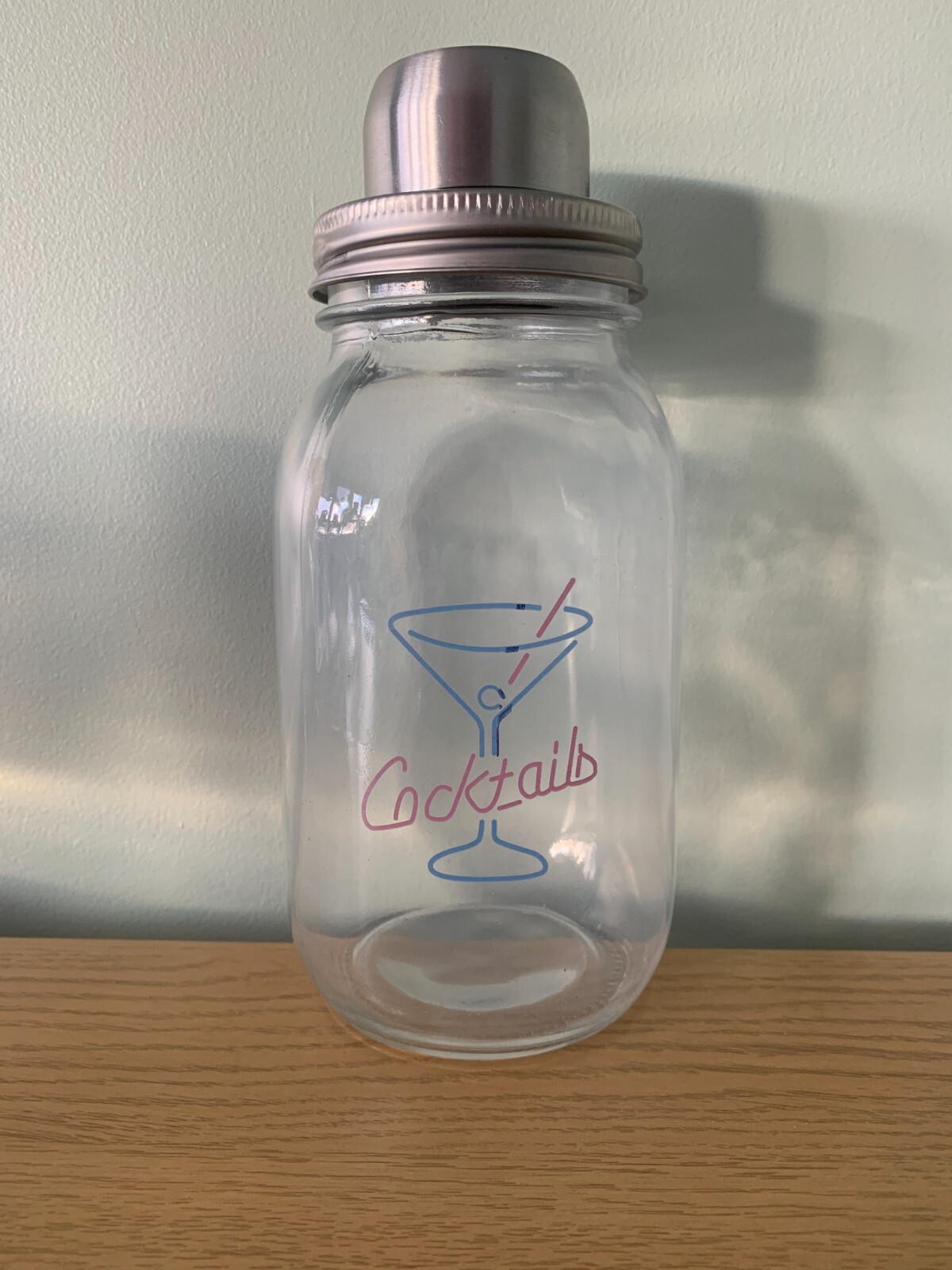 Crofton Cocktail Shaker Set - Glass with Stainless Steel Lid - 750ml ...