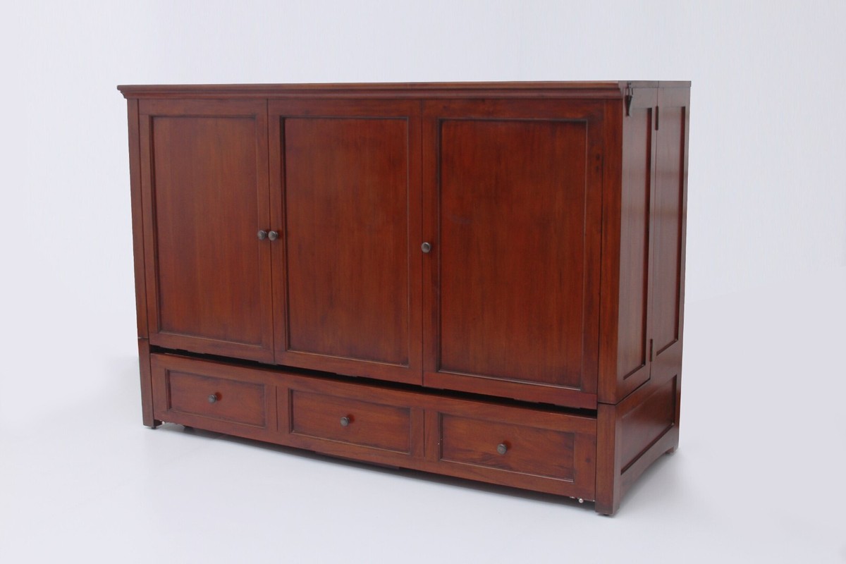 Murphy Bed Mahogany Mission Murphy Cabinet Bed — Factory Direct