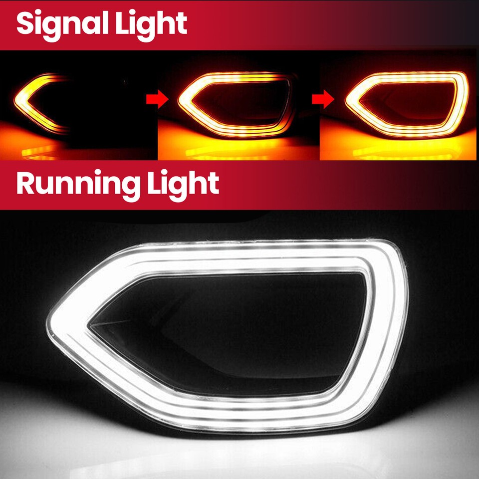 For Dodge Charger SRT Scat Pack SXT 2015-2019 Switchback LED DRL Grille ...