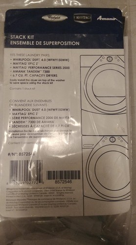Genuine Whirlpool Maytag Amana Laundry Stacking Kit 8572546 | eBay