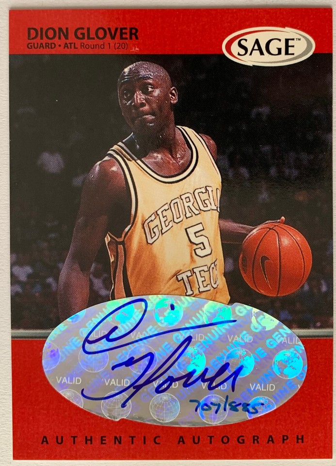 1999 SAGE Dion Glover Autograph #A21 #'D 707/885 | eBay
