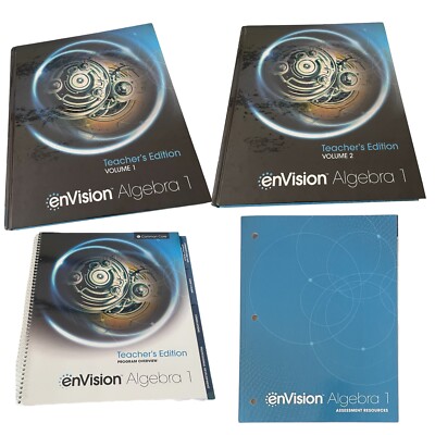 Savvas enVision Algebra 1 Volume 1&2 CC 2018 Teacher Resource Package ...