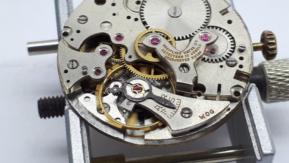 VTG BREITLING CHRONOMAT CAL VENUS 175 PATINA DIAL MOVEMENT RARE REPAIR ...