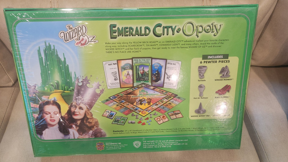 Wizard Of Oz Emerald City-Opoly Collector's Edition Game Set *NEW ...