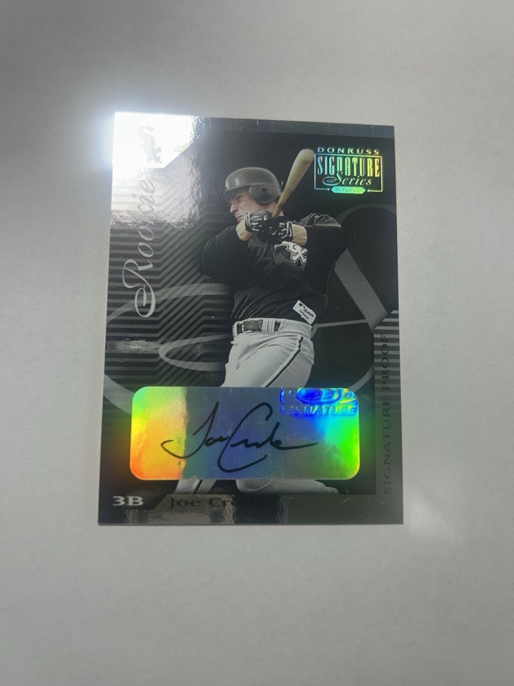 2001 Donruss Signature Series Signature Proof Joe Crede Auto /25 RARE 🔥 ...