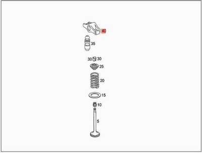 Genuine MERCEDES Rocker arm Right 6420500133 | eBay