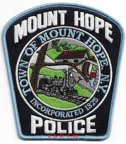 *NEW* Town of Mount Hope "Train", NY (4.5" x 5") shoulder police patch ...