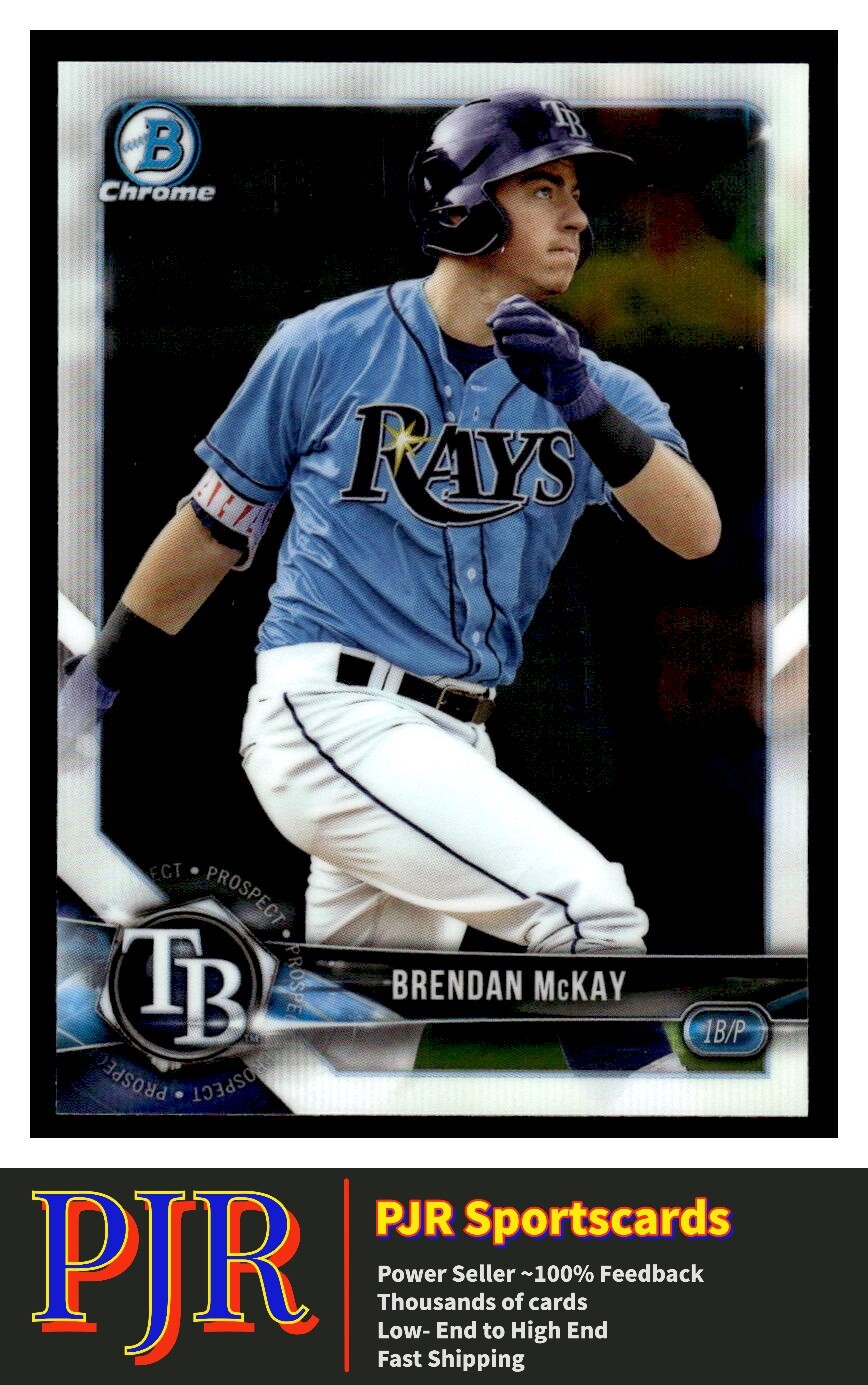 2018 Bowman Chrome #BCP68 Brendan McKay Tampa Bay Rays BUY 4 - 35% OFF ...
