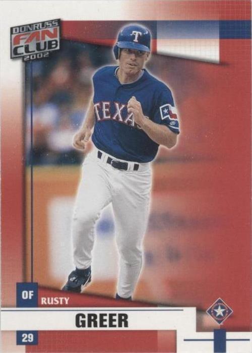 2002 Donruss Fan Club - Rusty Greer #136 for sale online | eBay