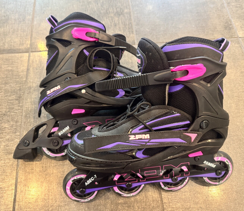 ZPM Sports Roller Blades Size Mens 7-10 Women's 8-11 Purple Black Light ...