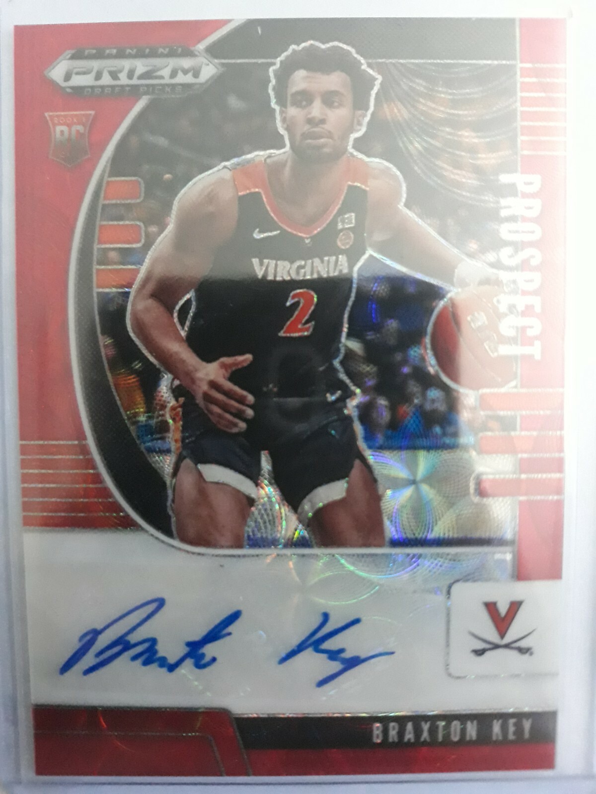 2020 Panini Prizm Draft Braxton Key Rookie RC AUTO Red Scope /88 SSP ...