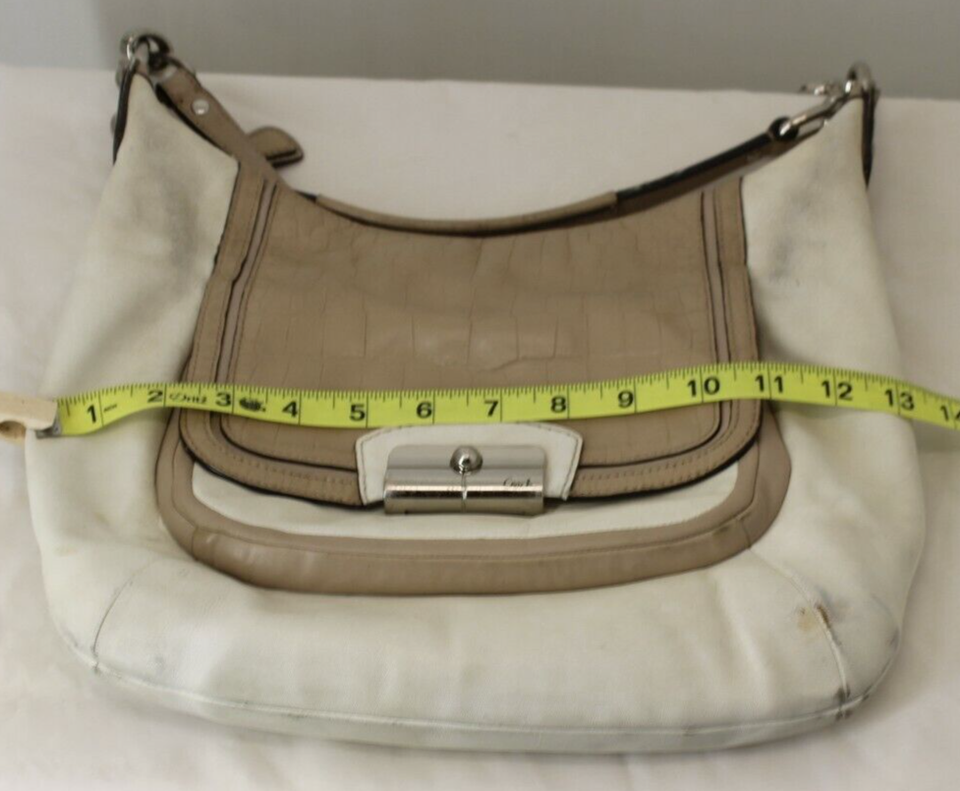 COACH KRISTIN SPECTATOR HOBO BAG W/REMOVABLE STRAP TWO TONE CROC/GATOR ...