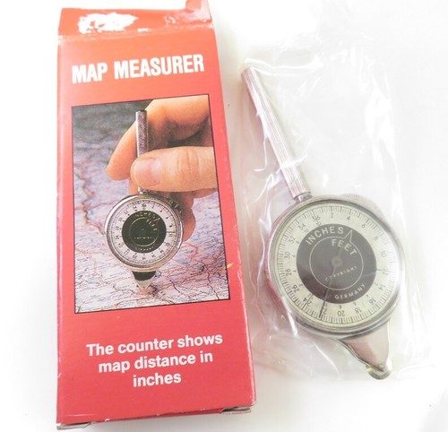 NOS MAP MEASURER W. GERMANY W ORIGINAL BOX | eBay