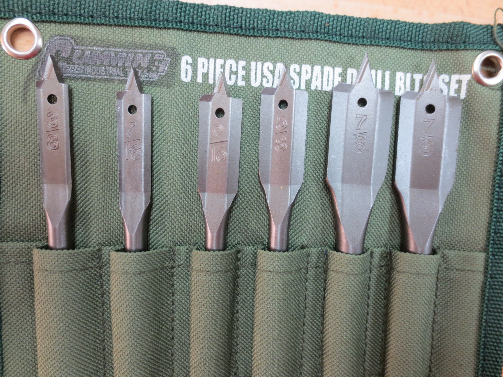 Cummins Industrial Tools 6 Piece Spade Bit Set in Case-USA Made! | eBay