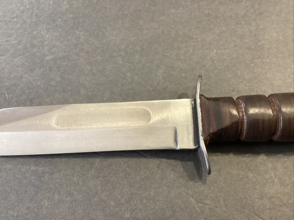 WWII WW2 RCC Robeson MK2 USN Ka-bar Fighting Knife Demilled Free Shape ...