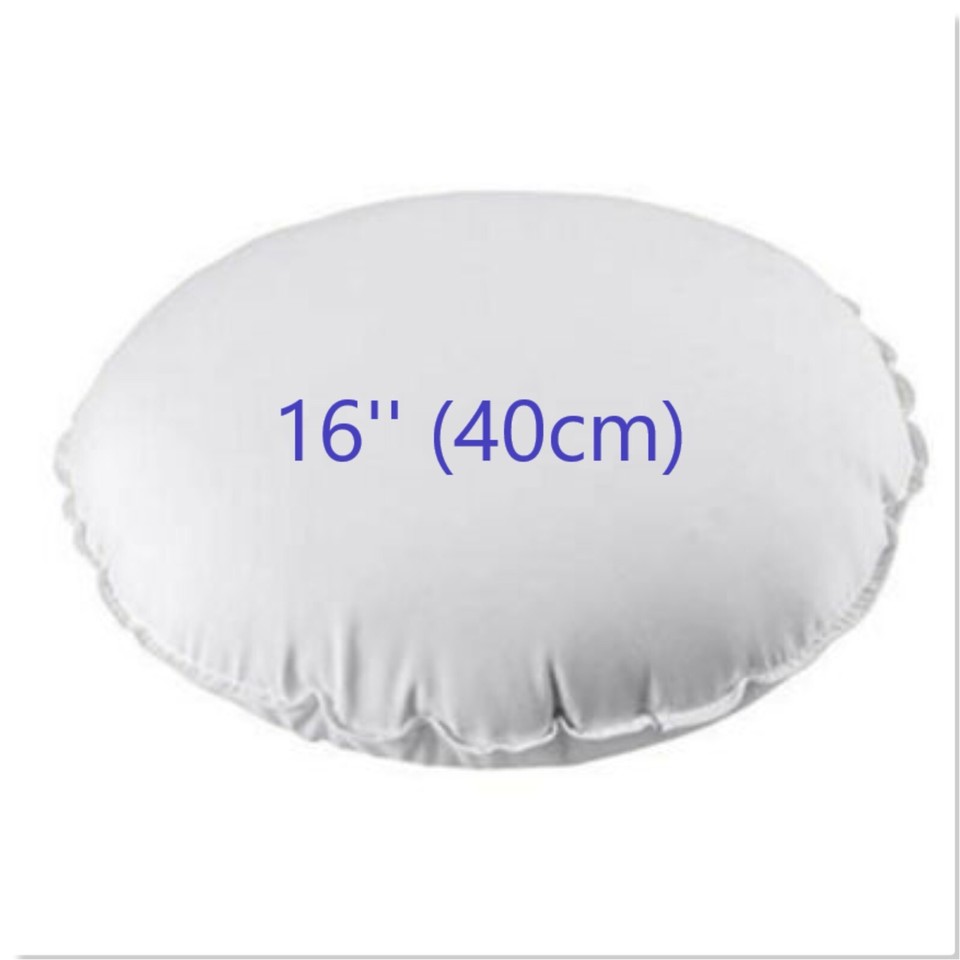 Round Hollowfibre Cushion Inserts – Soft Circle Pillow Pads 16" 18" 20 ...