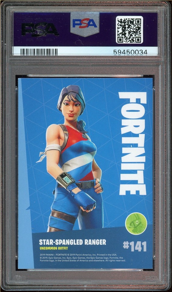 2019 Panini Fortnite Series 1 Star-Spangled Ranger Holofoil PSA 9 MINT ...