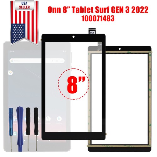 For ONN 8'' Gen 3 Surf 2022 Tablet 100071483 Touch Screen Digitizer ...