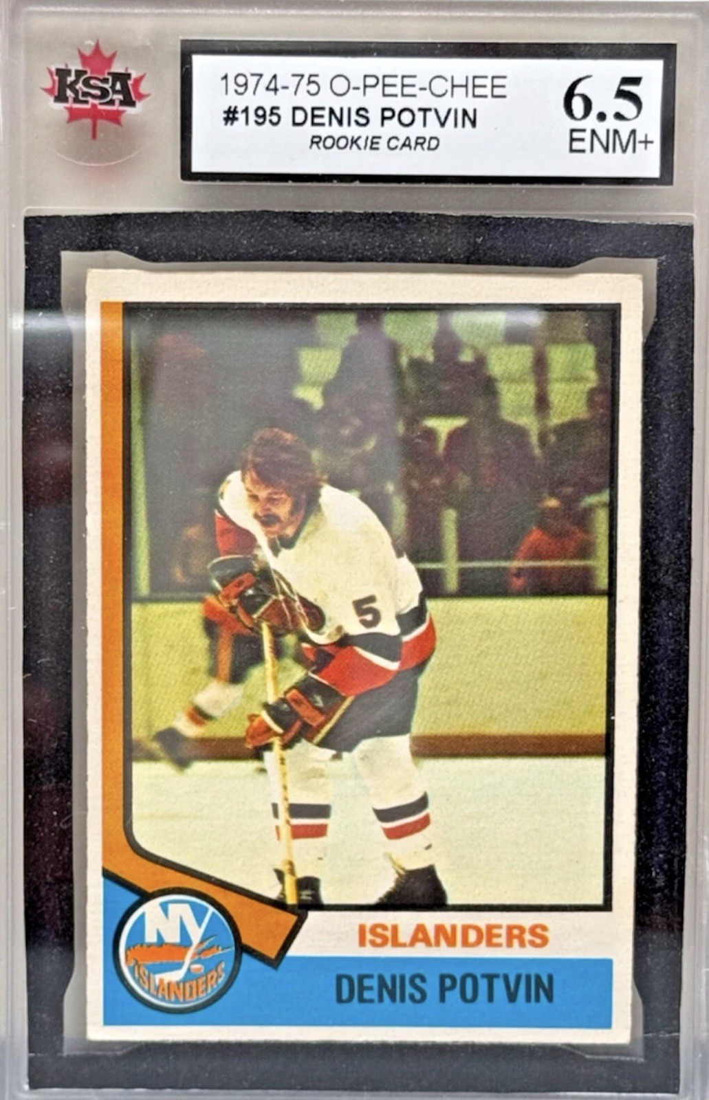 1974-75 O-Pee-Chee #195 Denis Potvin Rookie New York Islanders KSA 6.5 ...