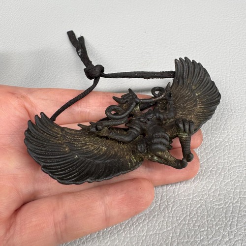 Old Chinese Tibetan Buddhist Lima copper patina spread the wings GARUDA ...