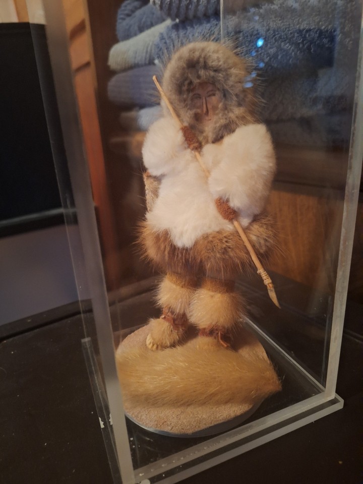 Alaskan Inuit Doll Authentic Fur And Leather. Great Condition | eBay