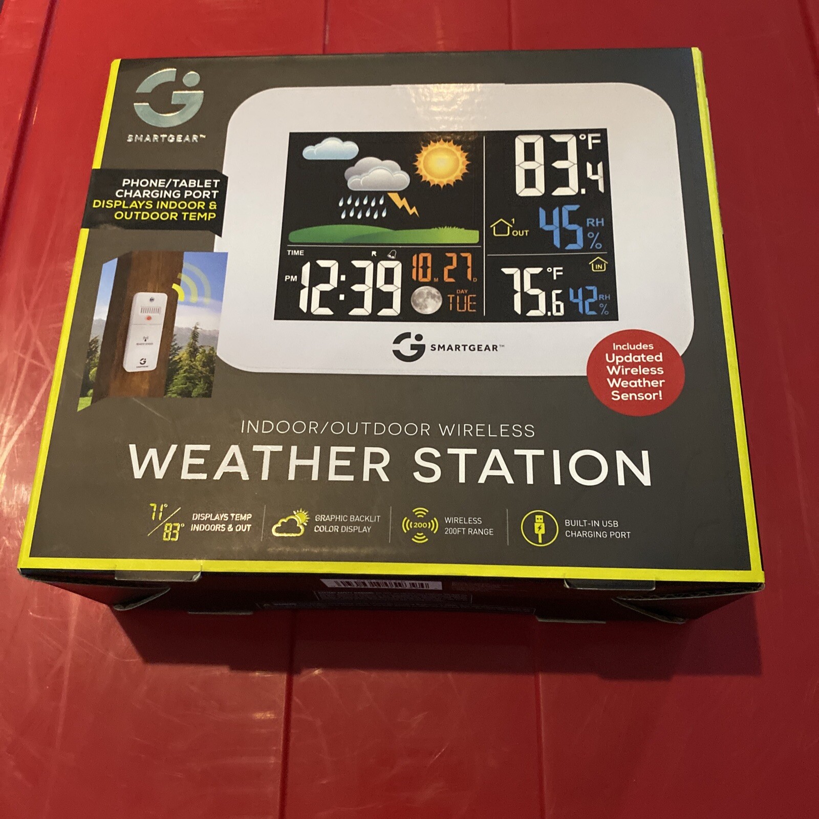 Smart Gear Indoor Outdoor Wireless Weather Station STG-5939-KB Brand ...