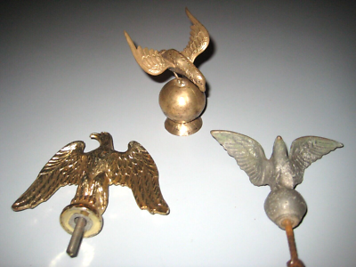 Vintage Metal Flag Toppers