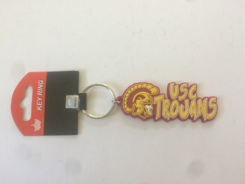 NEW USC Trojans Soft Rubber Key Chain - NCAA - University of Southern ...